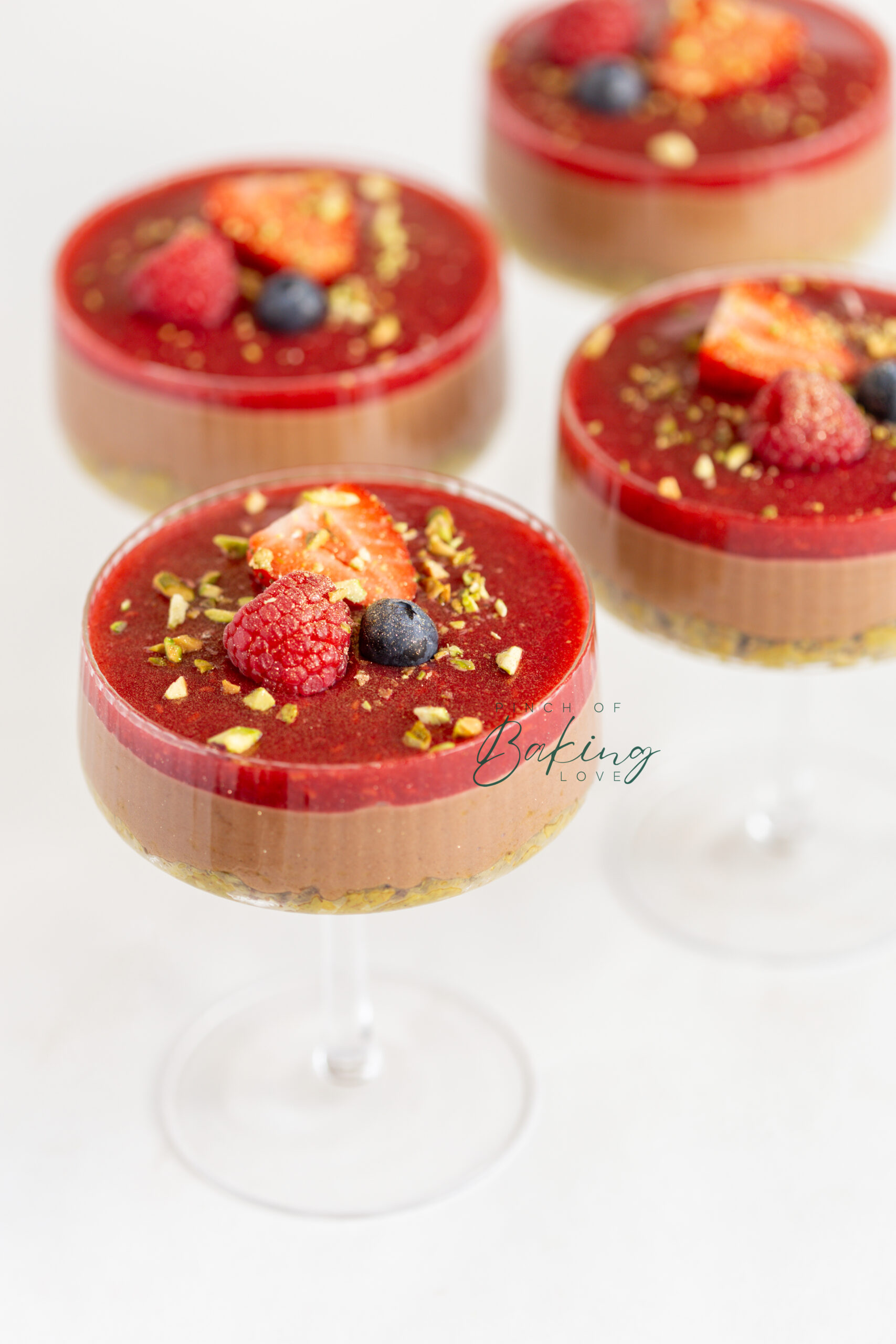 Summer Berries & Pistachio Desserts